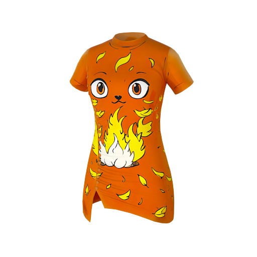 ALTAVA - Design : fire themed dress by Jemmy