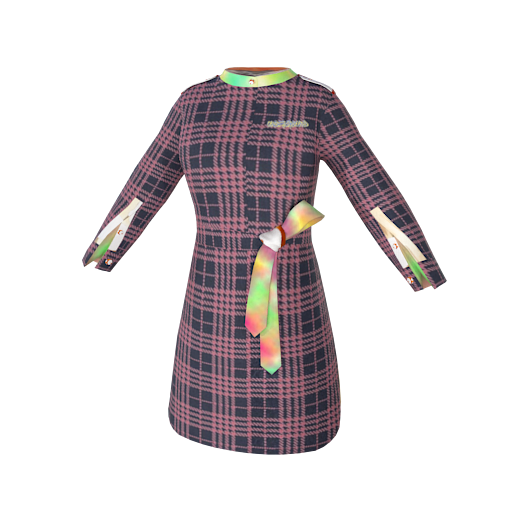 ALTAVA - Design : check design frock by aryasn940