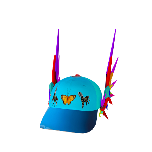 ALTAVA - Design : cyber rainbow cap by redbot20245